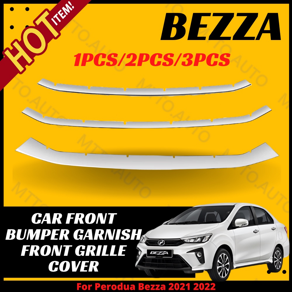 MTTO Perodua Bezza Exterior Car Front Bumper Garnish Front Grille Cover ...