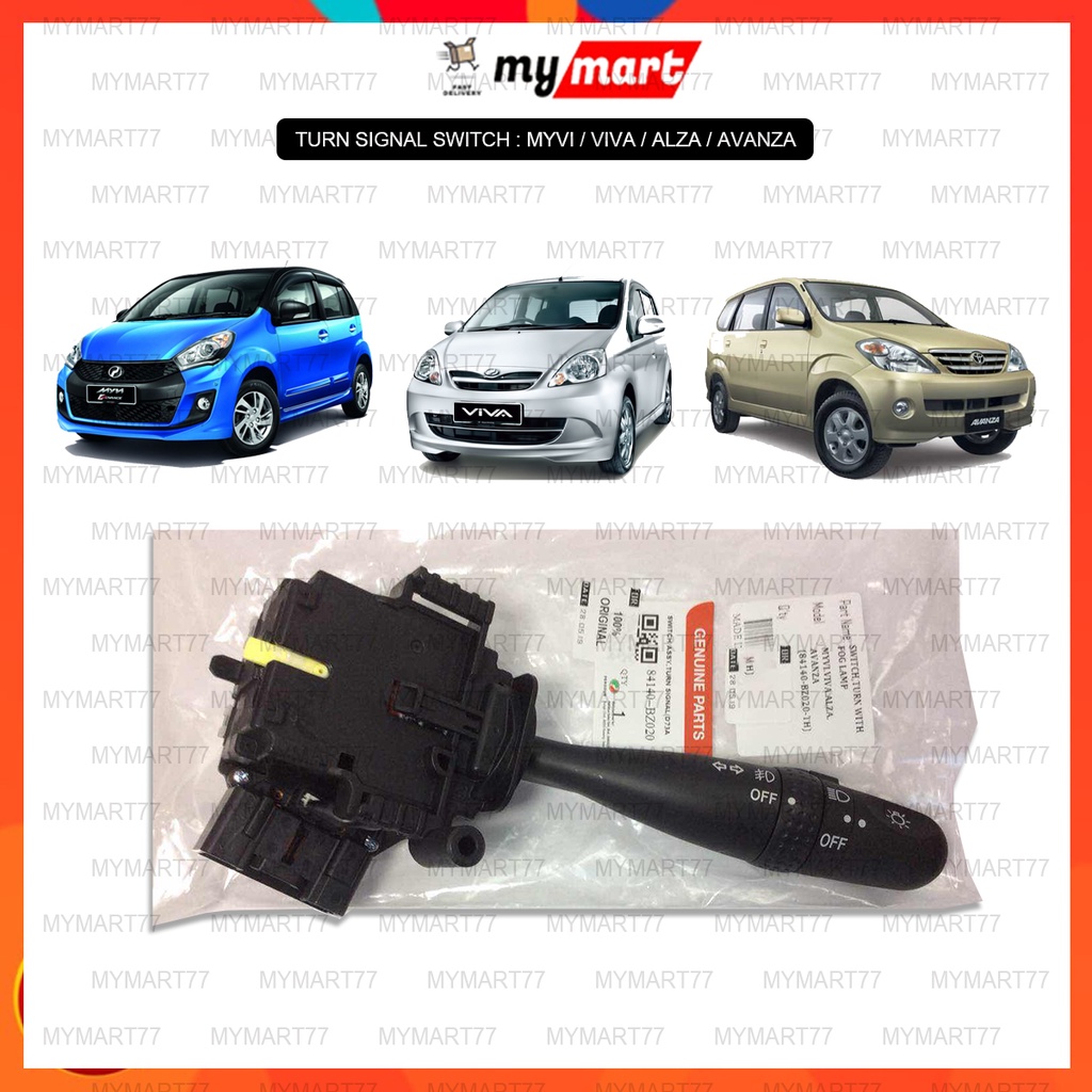 84140-BZ020 Perodua Myvi Alza Viva Avanza Turn Signal Switch with Fog ...