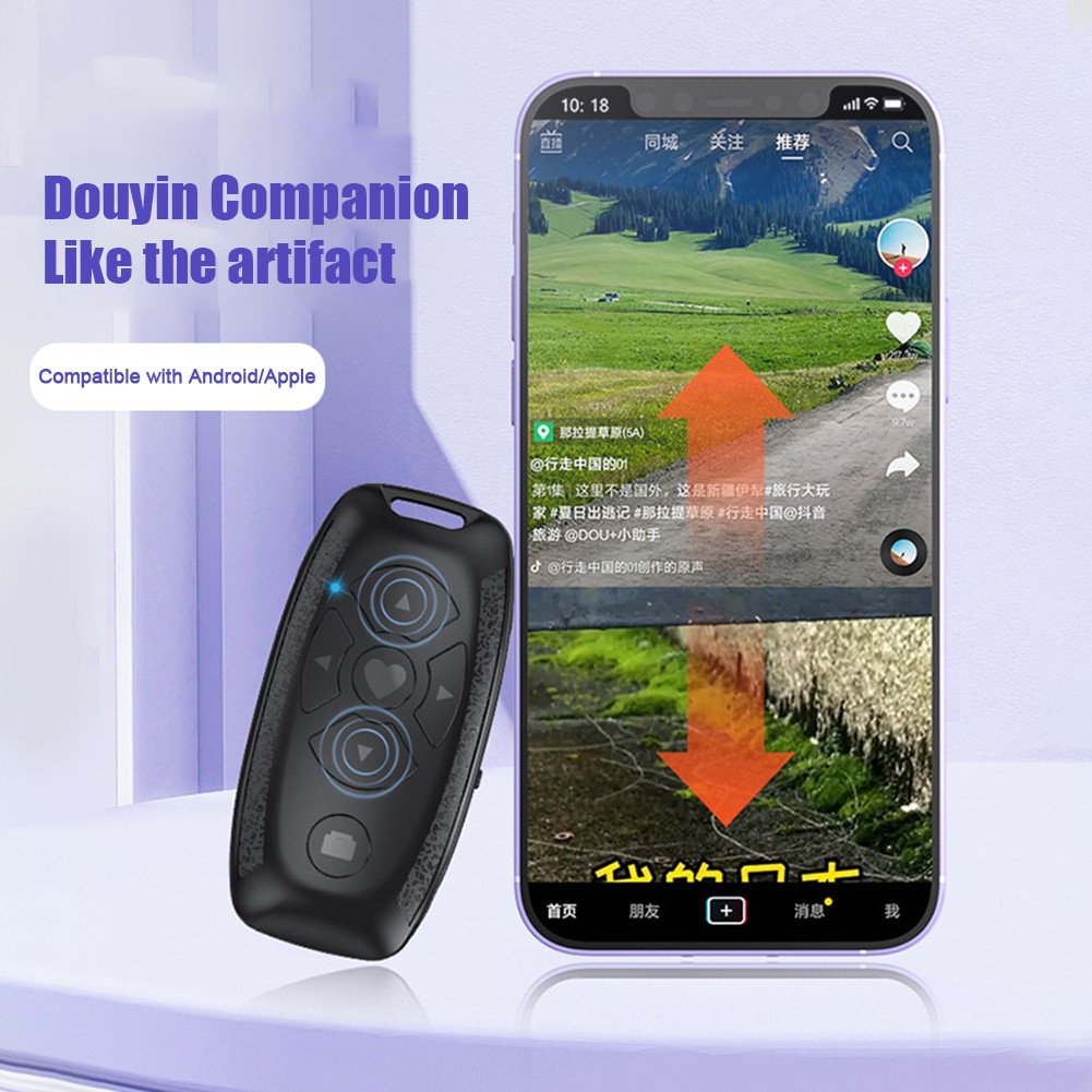 #COD Universal Mobile Phone Bluetooth-compatible Remote Control Button ...