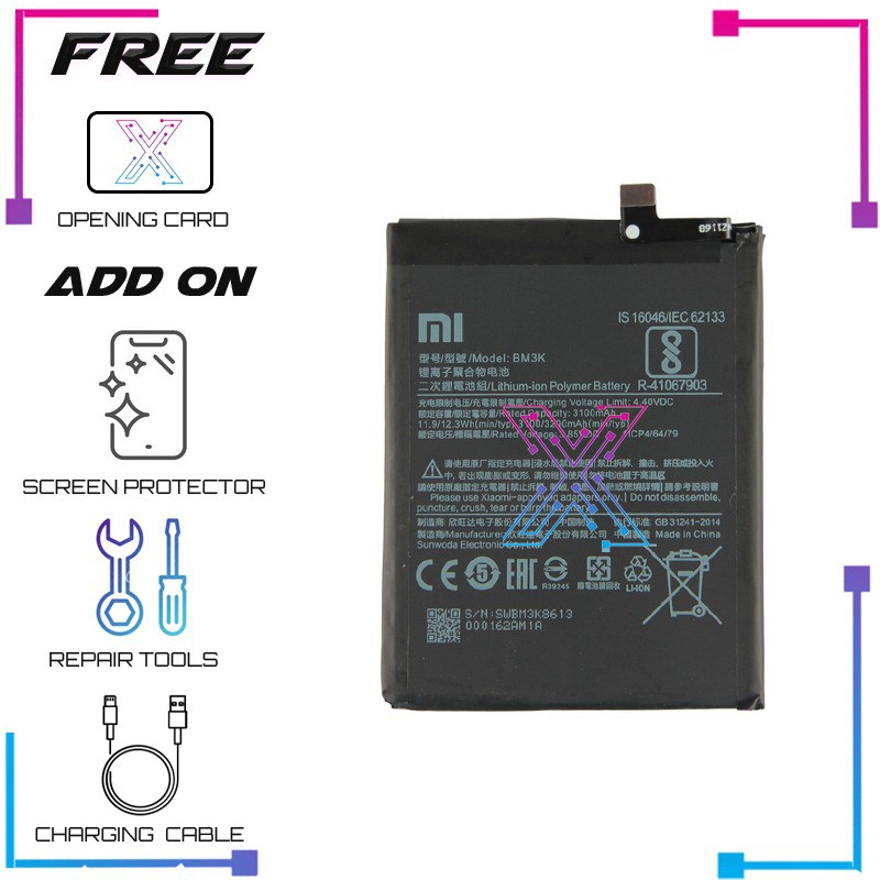 Battery Bateri For Mi Mix 3 / Mi Mix 2 / Mi Mix 2S / Mi Mix BM3B BM3K ...