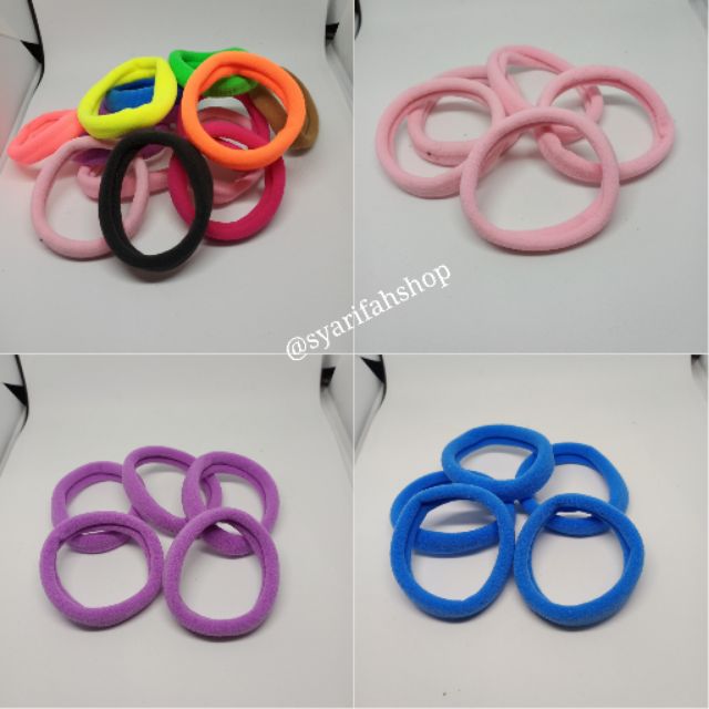(4 PCS) GETAH RAMBUT BLACK /MULTICOLOUR (READY STOCKL | Shopee Malaysia