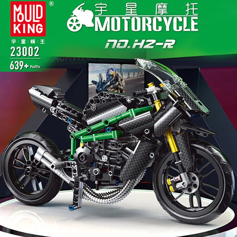 Mould King 23002 Technic Kawasaki H2R Building Block | 639 PCS | Shopee ...