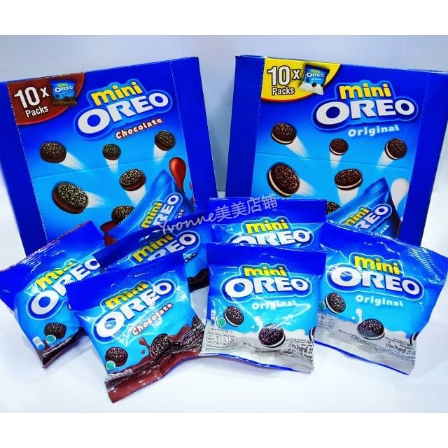 Mini Oreo original/Chocolate (20.4gx10pack) | Shopee Malaysia