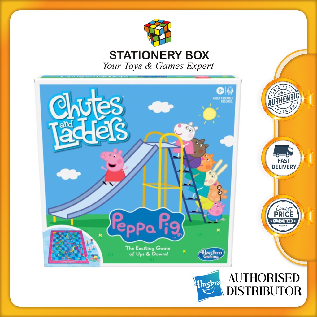 ORIGINAL - Hasbro Chutes and Ladders, Peppa Pig Edition 2-4 Players ...