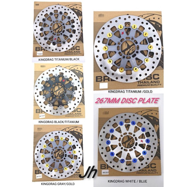 KING DRAG DISC DISK 267MM 10 PIN PLATE KINGDRAG LC135 Y15ZR FLOATING ...