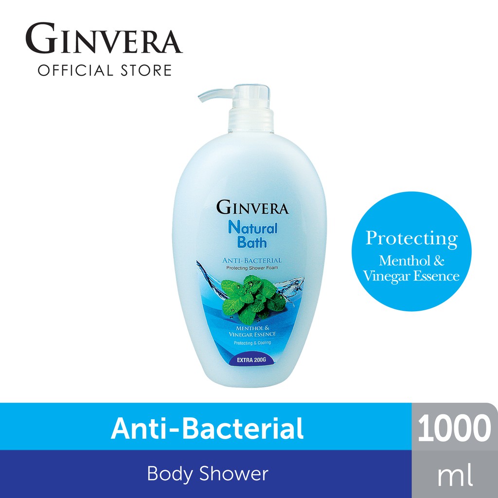 Ginvera Natural Bath Anti-bacterial Protecting Shower Foam 950g ...