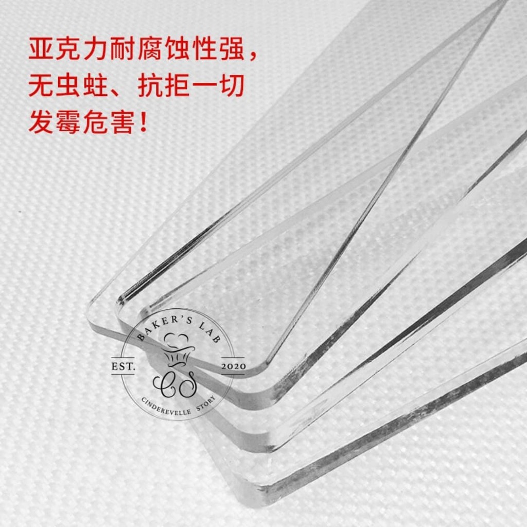 CSBaker'sLab Acrylic Biscuits Rolling Noodle Balance Ruler Cookie ...