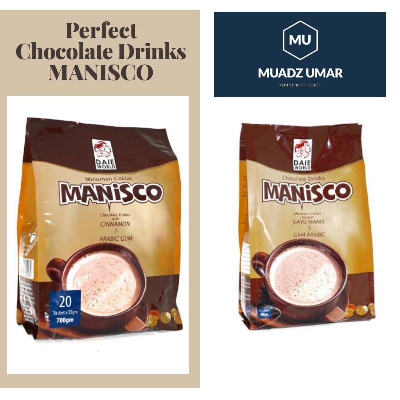 Minuman Coklat MANISCO (Chocolate Drinks + Arabic gum) EXP:1/8/2023 ...