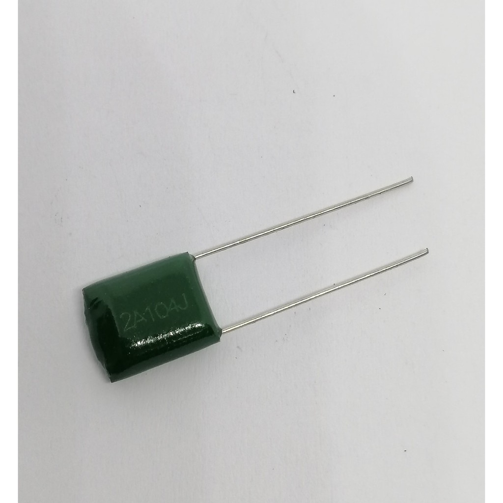 5 PCS 2A104J 0.1UF 100NF 100V, Mylar Polyester Film Capacitor | Shopee ...