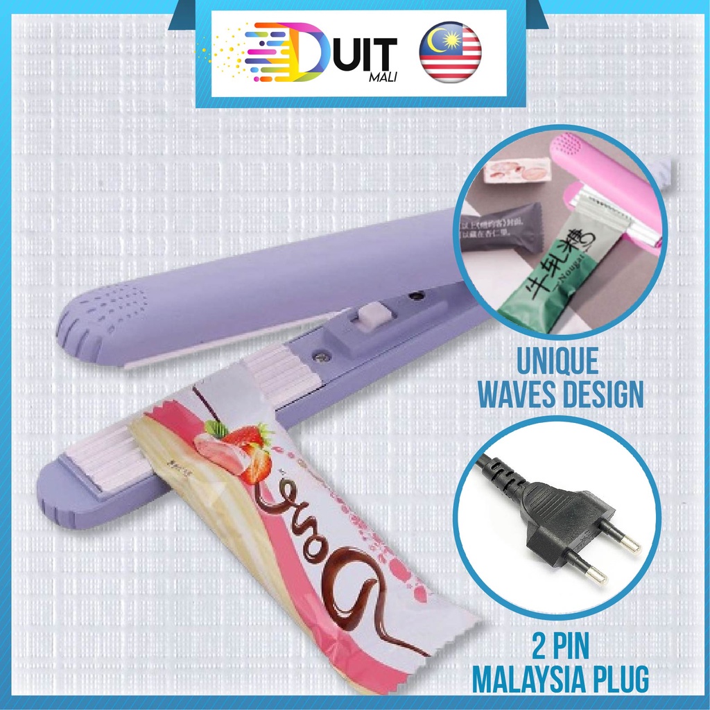 Duitmali Mesin Pengedap Plastik Mini Mudah Alih Mini sealer Portable ...