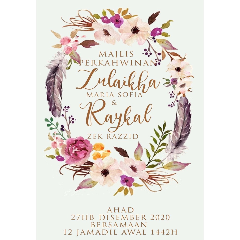 [PRE-ORDER|FAST SHIPPING] Buku Doorgift Majlis Kahwin Custom Yasin ...