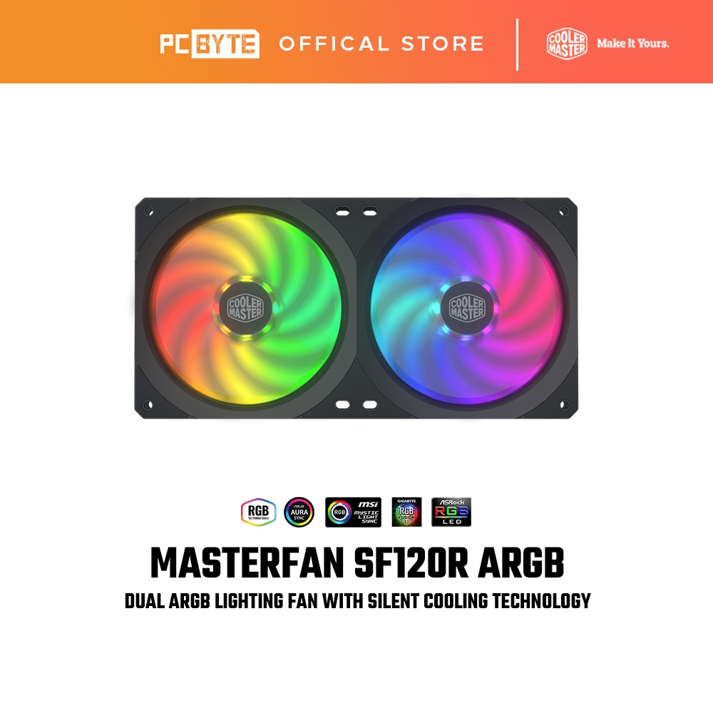 Cooler Master MasterFan SF240R Addressable RGB Dual 240mm Fan PCByte | Shopee Malaysia