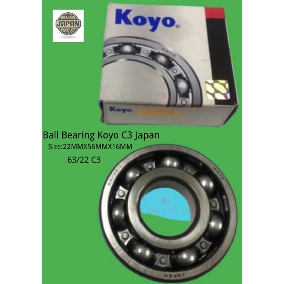KOYO 6322 C3 6022 6232 6328 C3 6228 6222 6028 Ball Bearing Koyo Japan ...