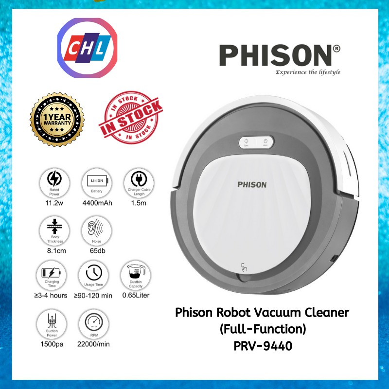 Phison Robot Vacuum Cleaner PRV-9440 (Full Function) | Shopee Malaysia