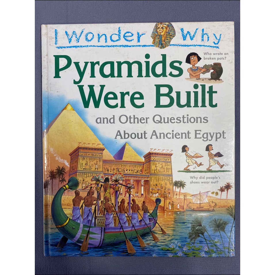 Grolier Book : I Wonder Why Pyramids Were Built (Preloved Encyclopedia ...