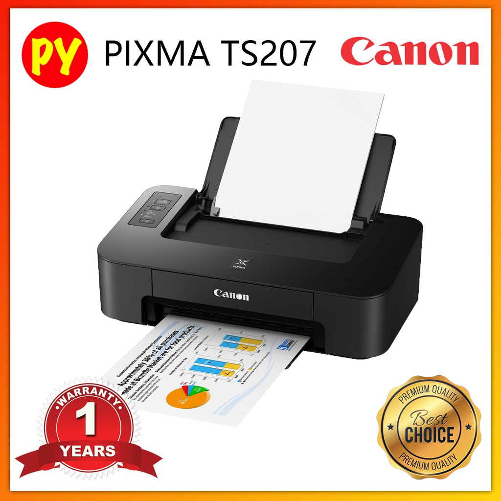 Canon PIXMA TS207 Photo Single Function Inkjet Printer TS 207 Ink PG ...