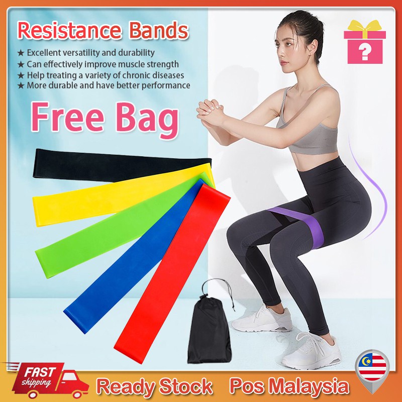 🔥BEST DEAL🔥5pcs Heavy Duty Resistance Bands Exercise Loops Elastic Yoga ...