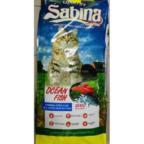 Sabina Cat food Ocean Fish 20kg | Shopee Malaysia