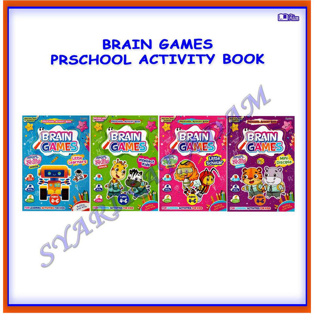 [ADM] BRAIN GAMES PRESCHOOL ACTIVITY BOOK - DREAMLAND SERIES | Shopee ...
