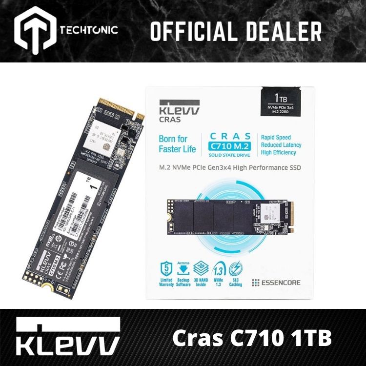 KLEVV CRAS C710 M.2 2280 NVME SOLID STATE DRIVE ( 256GB , 512GB , 1TB ...