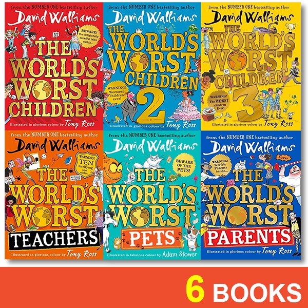 The World's Worst Children/Teachers/Pet/Parents by David Walliams (6 ...