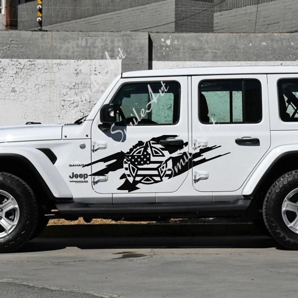 1PC 56cmX144cm Vinyl Sticker For Jeep Wrangler Car Stickers Reflective ...