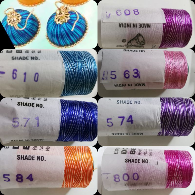 DOUBLE COLOR SILK THREAD 1 SPOOL | Shopee Malaysia