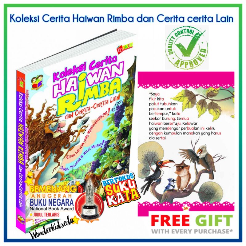 Koleksi Cerita Haiwan Rimba dan Cerita cerita Lain | Buku Cerita Haiwan ...