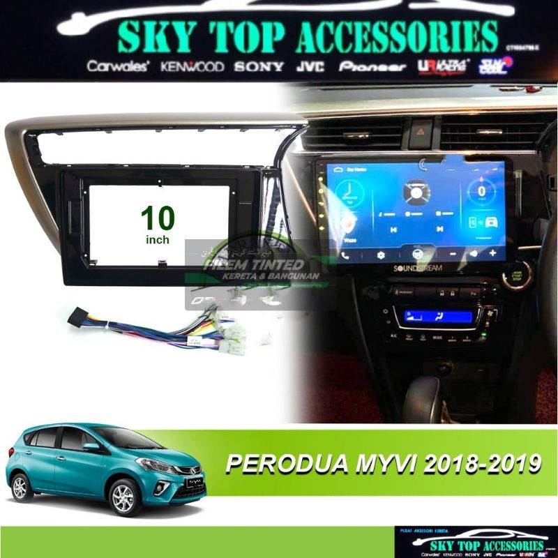 Android Player Casing10" Perodua Myvi 2018-2019(with Socket) | Shopee ...