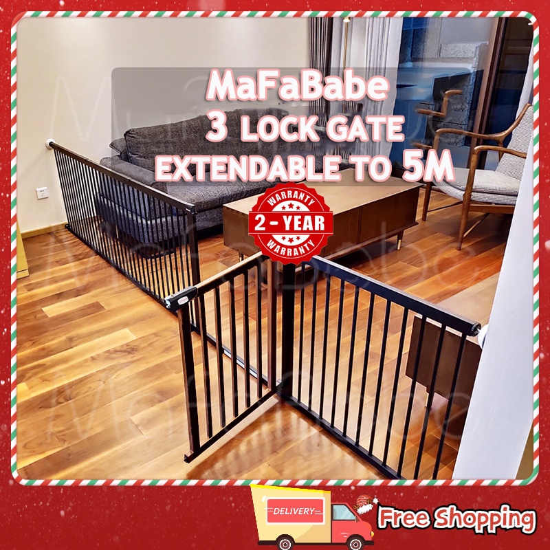 Mafababe Brand Baby Gate Safety Auto-Close One Handed Operation Gate ...