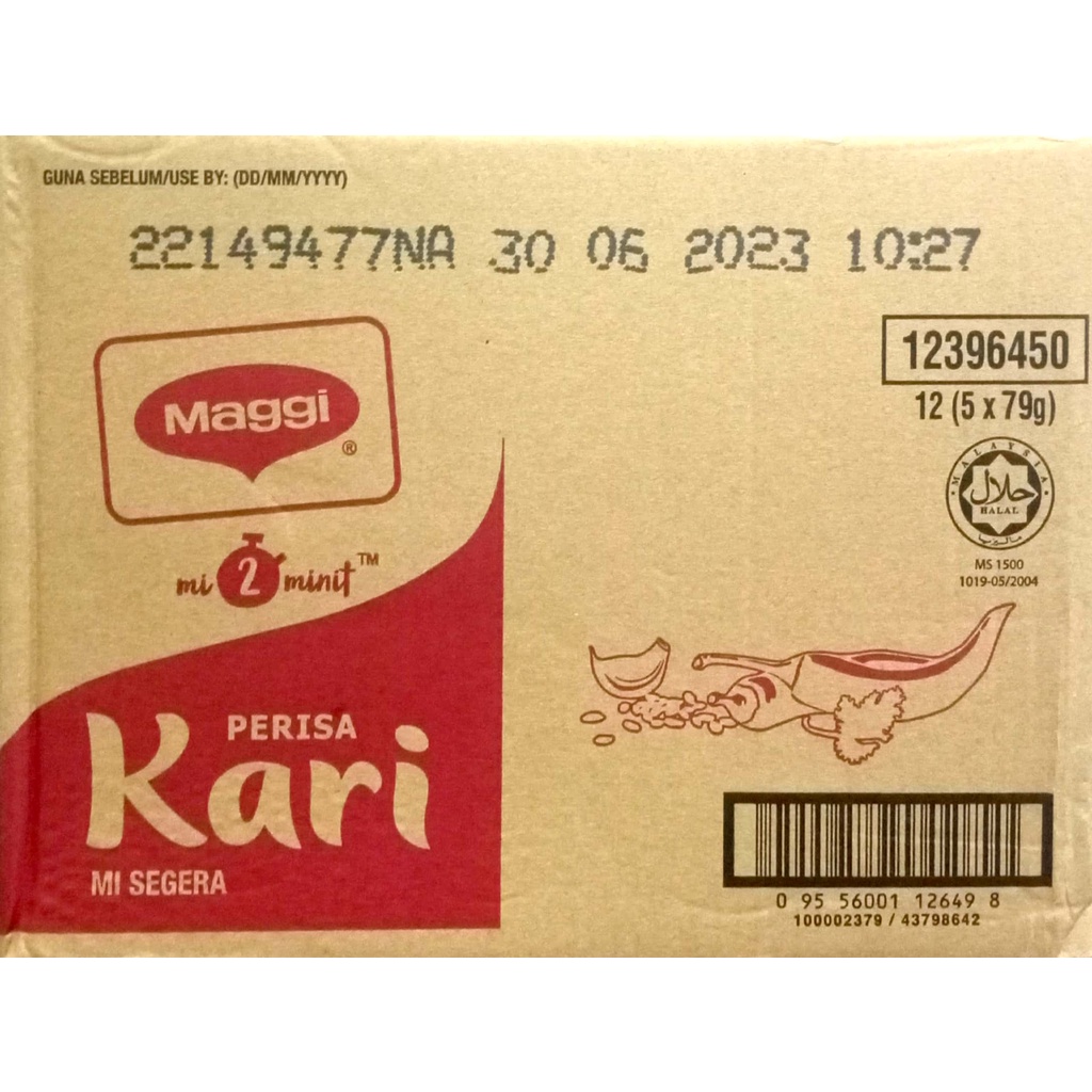 MAGGI KARI CURRY 1 carton ( 60pack x 79g) | Shopee Malaysia