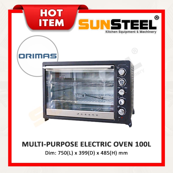 【SUNSTEEL】ORIMAS Multi Purpose Electric Oven / Kitchen Oven 100L ...