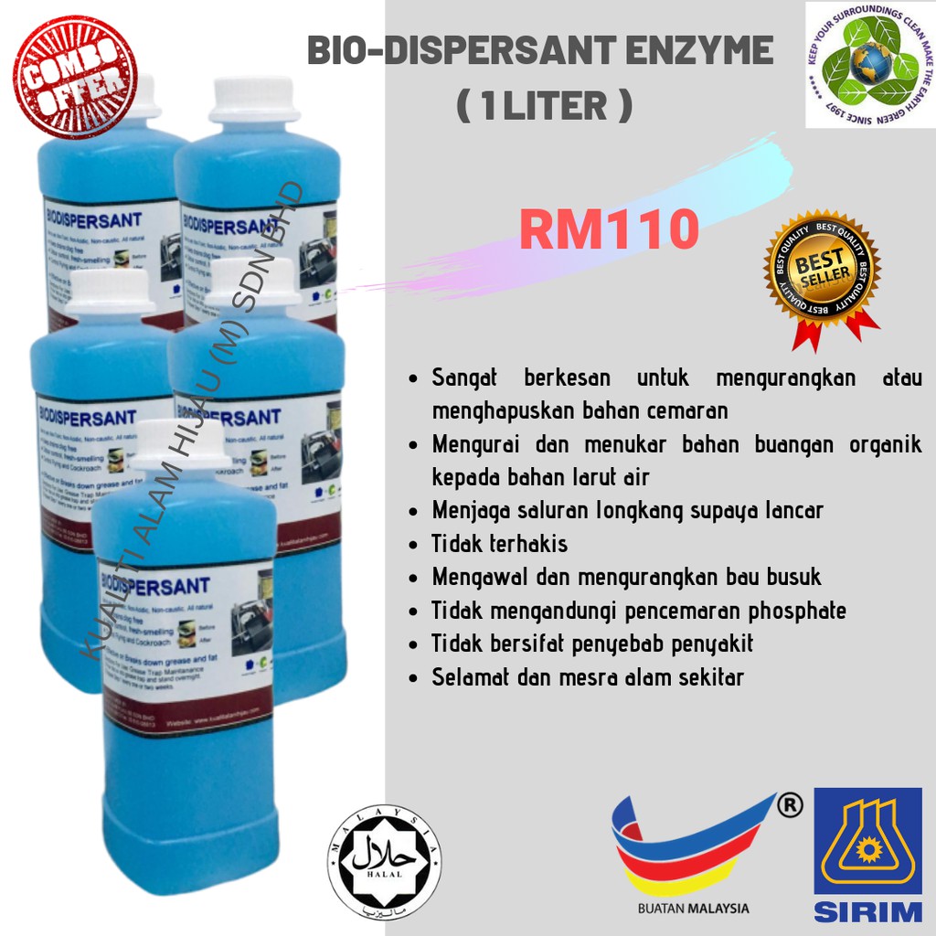 BIO-DISPERSANT ENZYME (1 LITER) | Shopee Malaysia