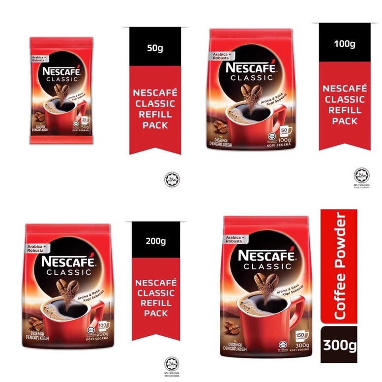NESCAFE Classic Refill 50g / 100g / 300g | Shopee Malaysia