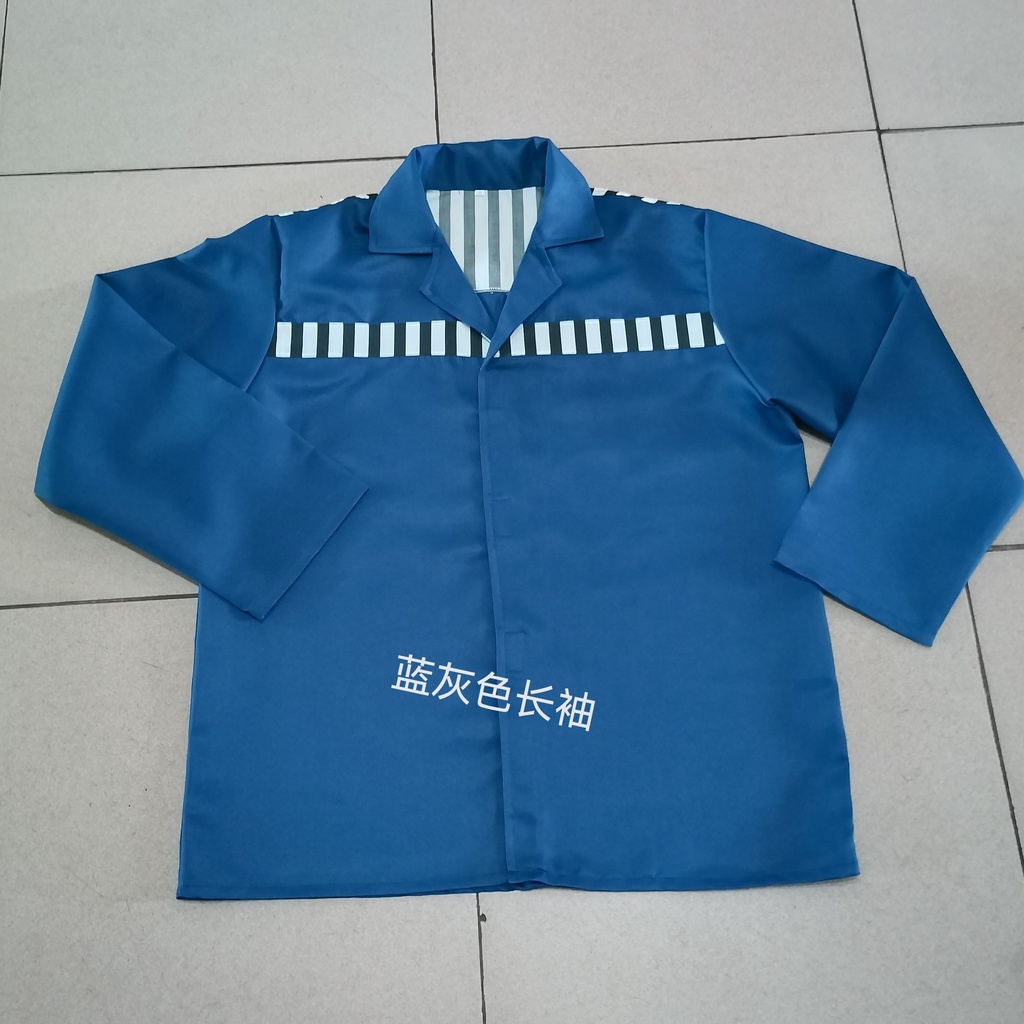 READY STOCK成人囚服囚犯衣犯监狱装劳改犯监狱表演Halloween Adult prison clothes prisoner ...