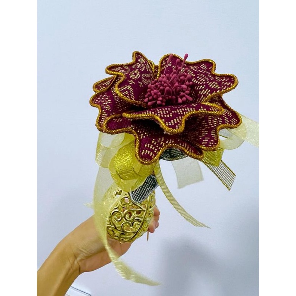 BUNGA TELUR SONGKET Bunga Songket Door Gift Nikah Tunang Kahwin Aqiqah ...