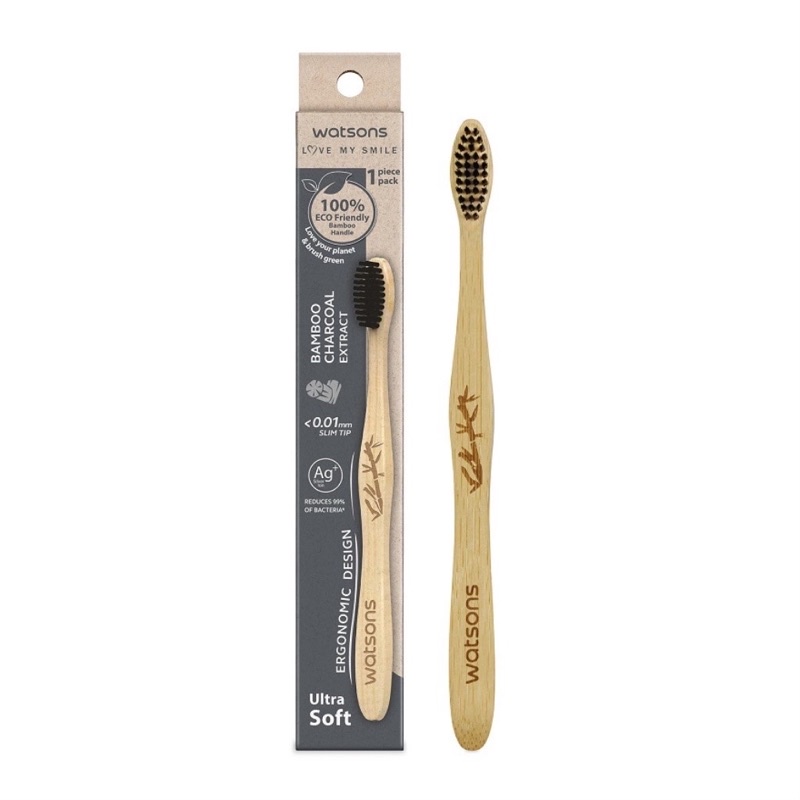 [Box Defect] Watsons Volcanic Mineral Bamboo Toothbrush (Ultra Solf ...