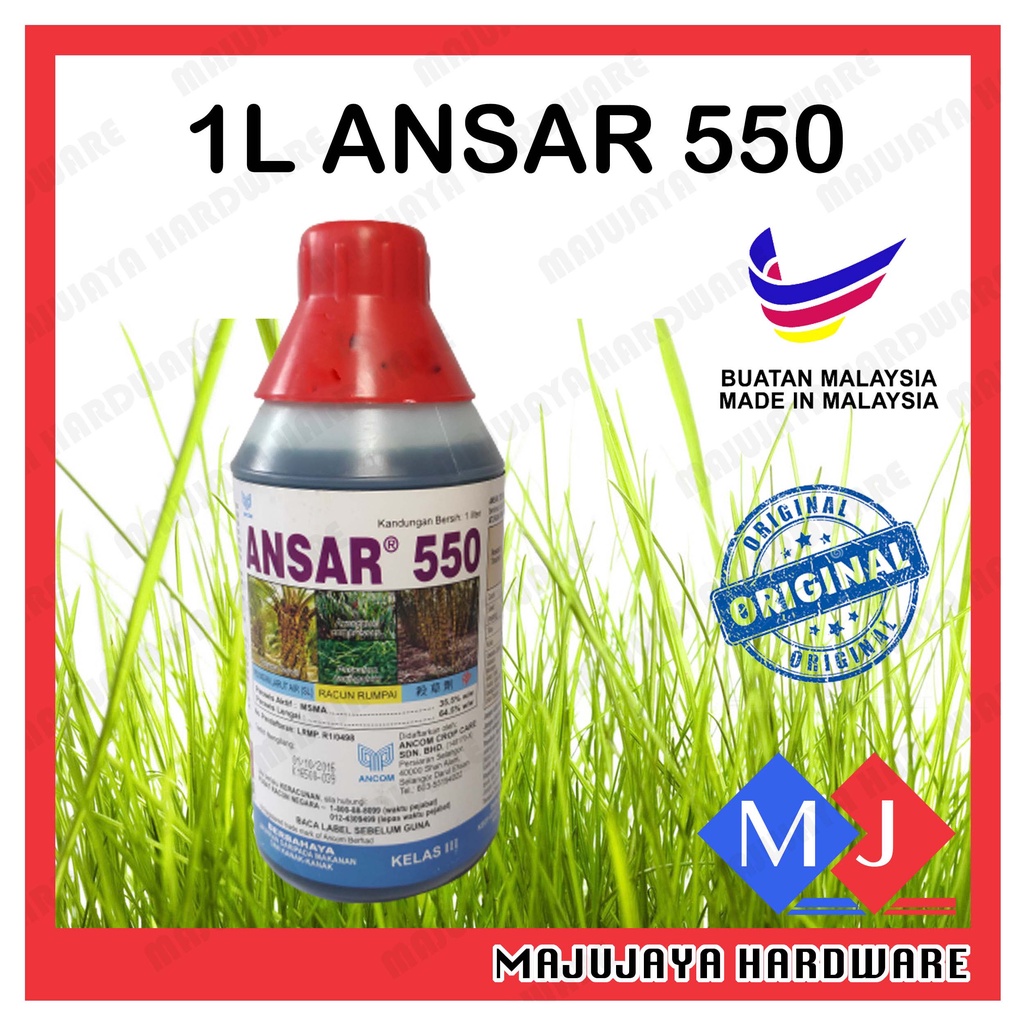 ANSAR 550(Sama Macam PARAKUAT TYPHOON SELECT) MSMA 35.5% Weed Killer ...
