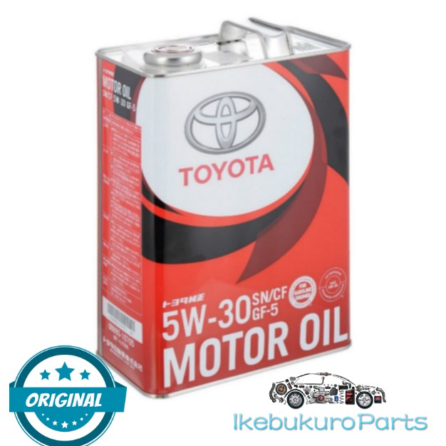 Toyota 5w30 Mineral Engine Oil 4L (Original) 08880-10705 | Shopee Malaysia