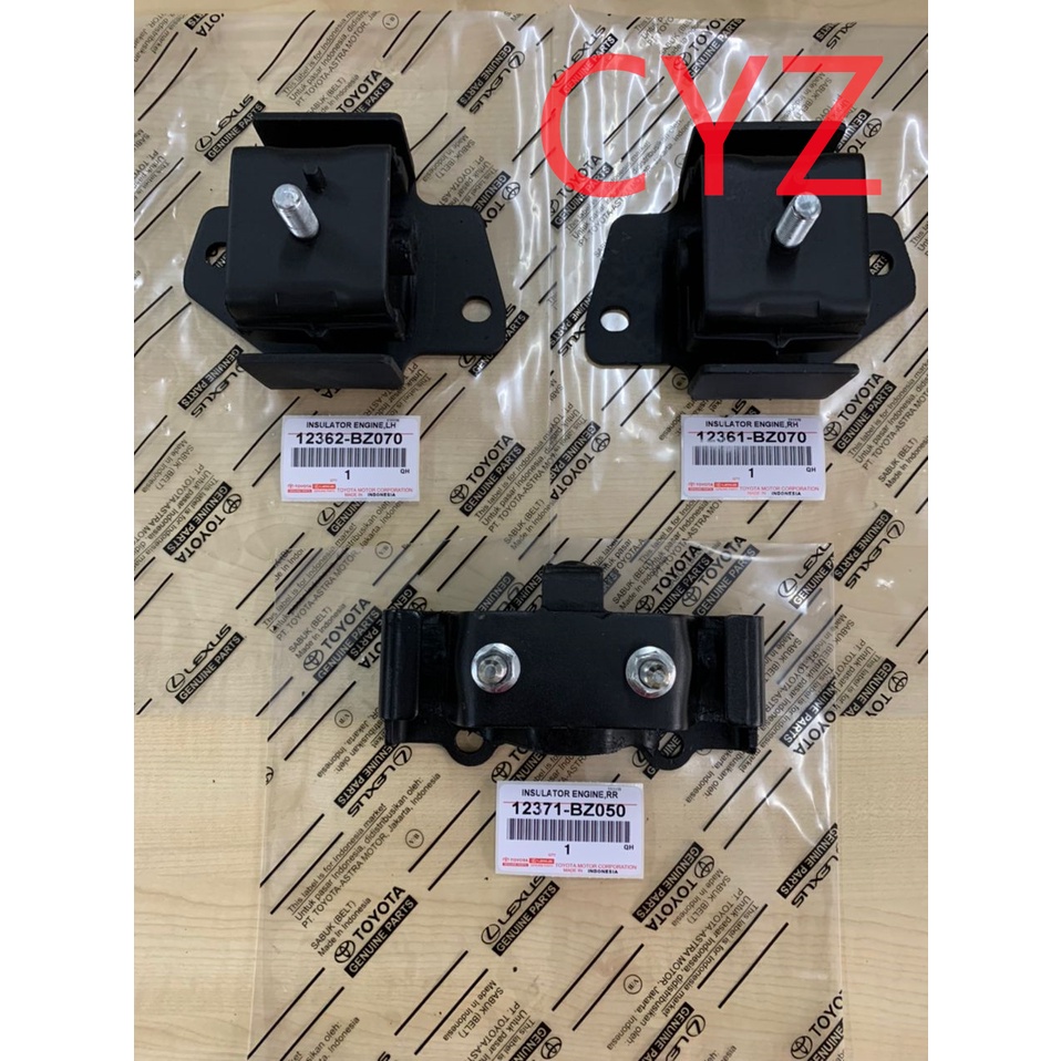 Engine Mounting Set TOYOTA AVANZA F602, F652 1.5, RUSH F700 (TOYOTA ...