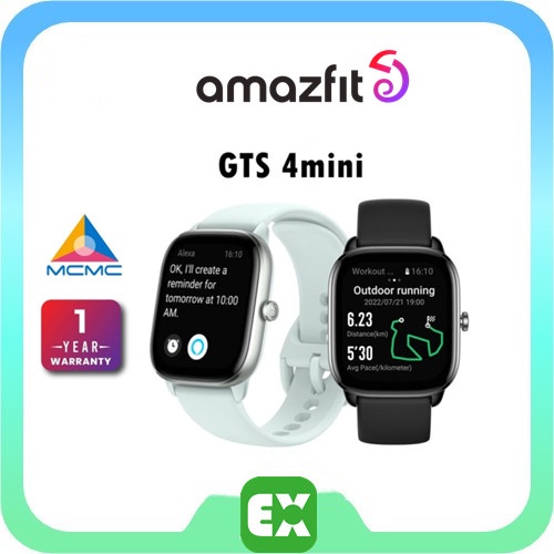 Amazfit GTS 4 Mini Smartwatch Fitness Tracker, 1.65" AMOLED Display ...