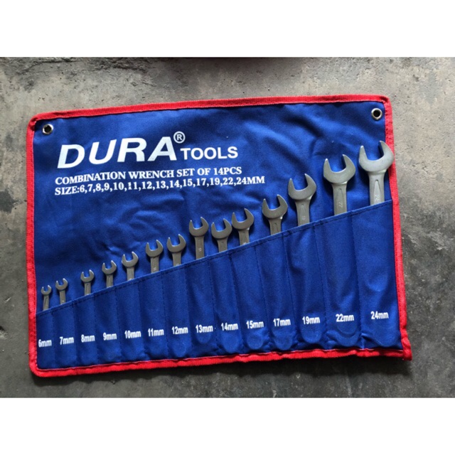 Common Wrench Set 14pcs Dura Combination Wrench Set OF 14pcs | Shopee ...