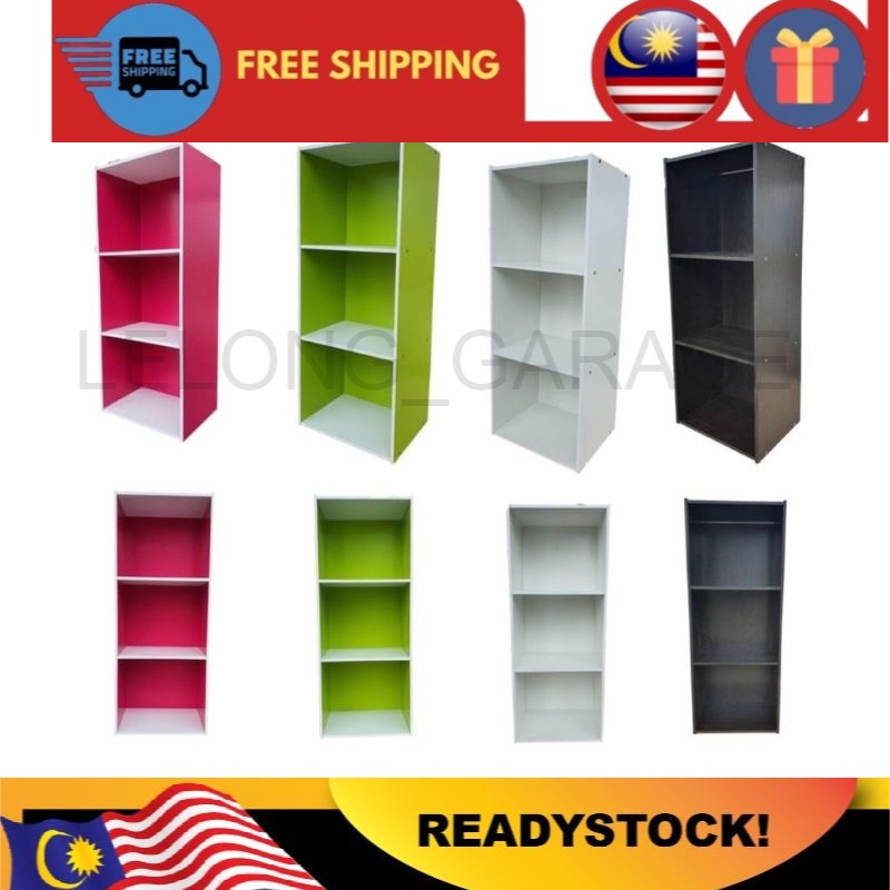 RAK KAYU 3 TINGKAT RAK SERBAGUNA TEMPAT LETAK BARANG KABINET BARANG ...