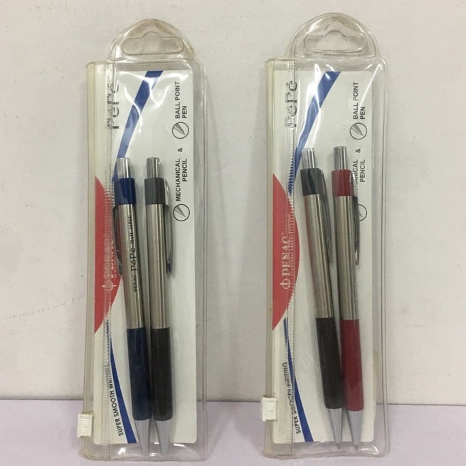 BALL PEN & MECHANICAL PENCIL SET PENAC PEPE - JAPAN | Shopee Malaysia