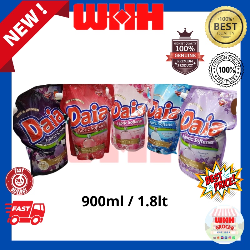 DAIA FABRIC SOFTENER Refill Pack 900ML /1.6LT | Shopee Malaysia
