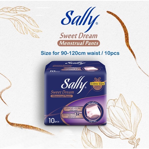 Sally Menstrual Pants (1pck-10pcs) M L XL size Sanitary Napkin ...