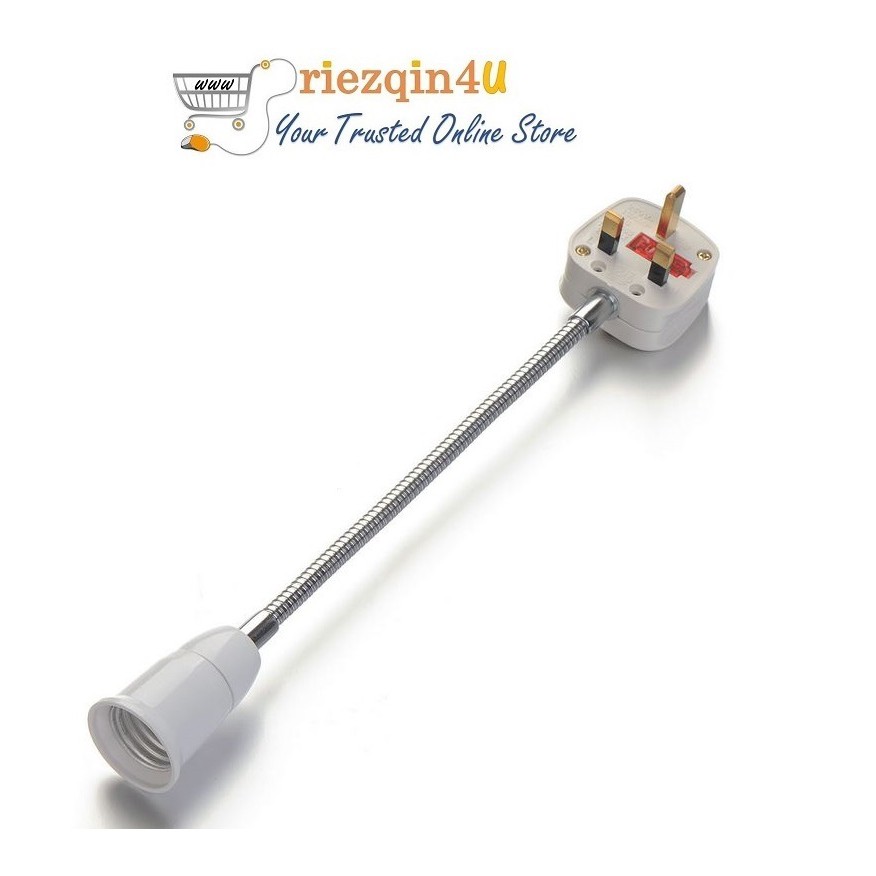 Flexible Extension Bulb Holder with 13 Amp Plug | Shopee Malaysia