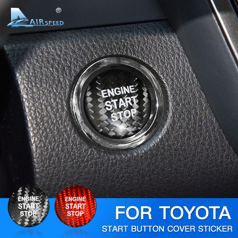 Carbon Fiber Car Engine Start Button Sticker Interior for Toyota 86 ...