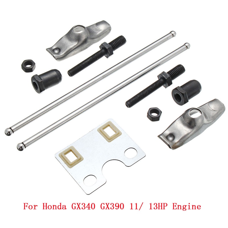 Valve Push Rod & Rocker Arms & Guide Plate For Honda GX340 GX390 11 ...