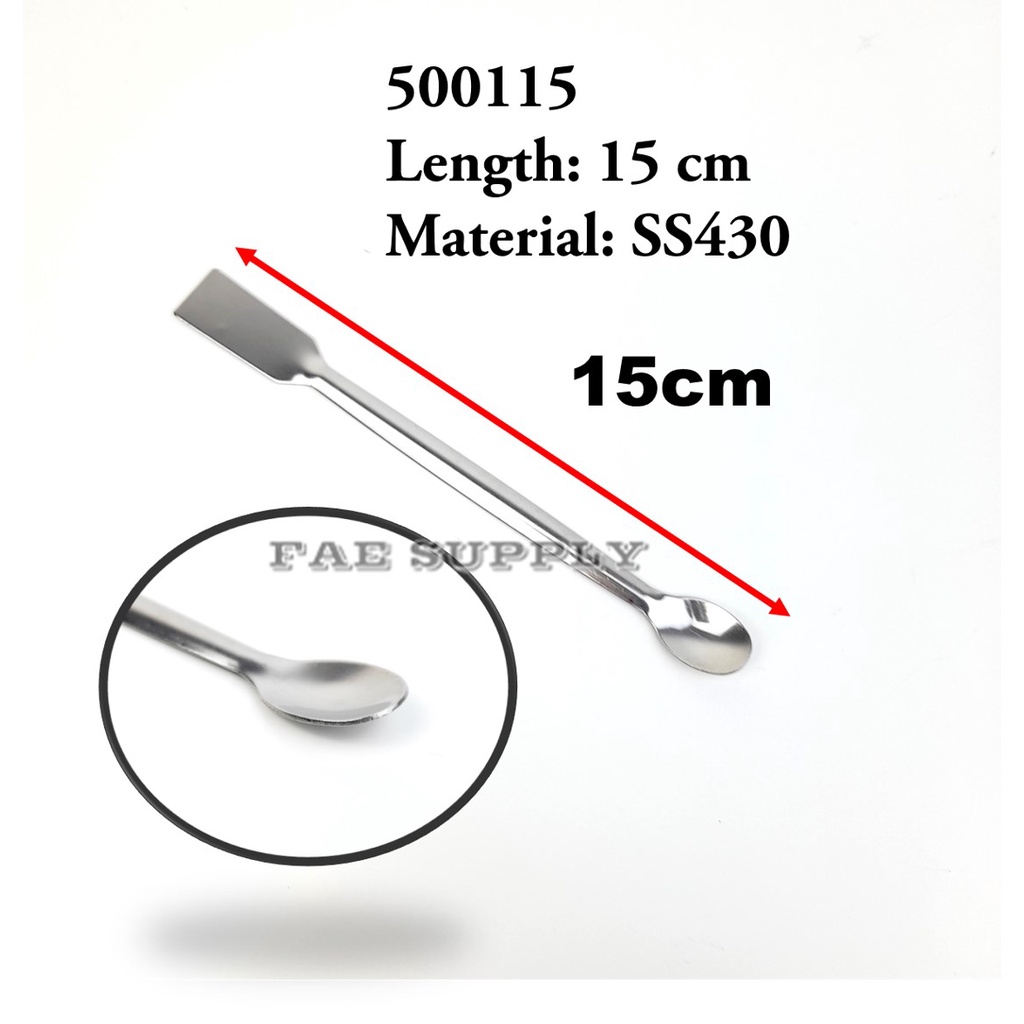 micro spatula Stainless steel laboratory scrap and spoon quality 15cm ...